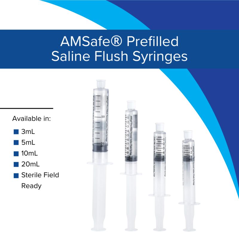 AMSafe® Prefilled Saline Flush Syringe
